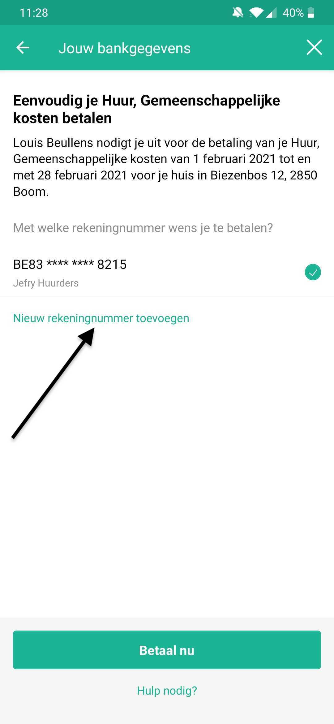 Kan ik voor de betalingen een ander rekeningnummer instellen. – Rentio ...